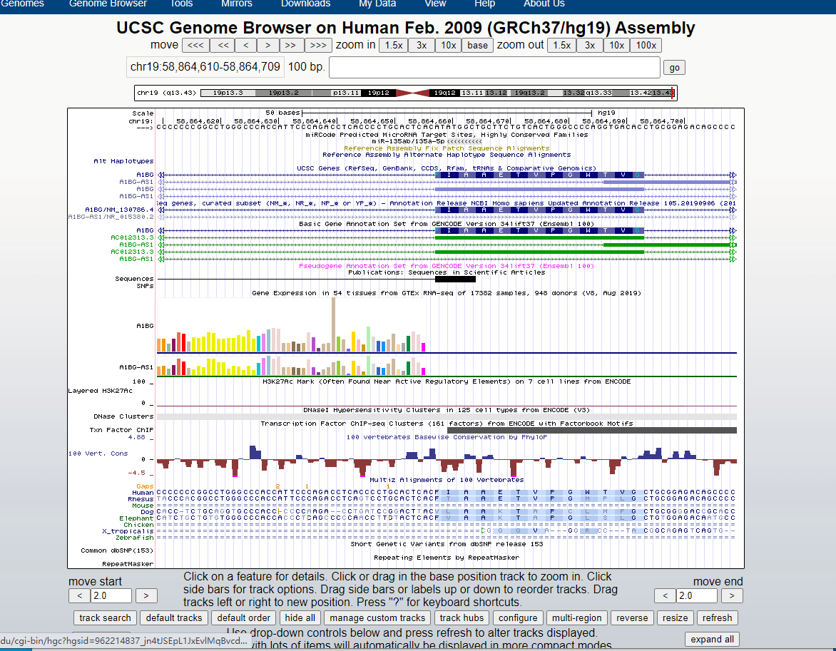 miRcode：转录组miRNA靶点预测图谱_microRNA