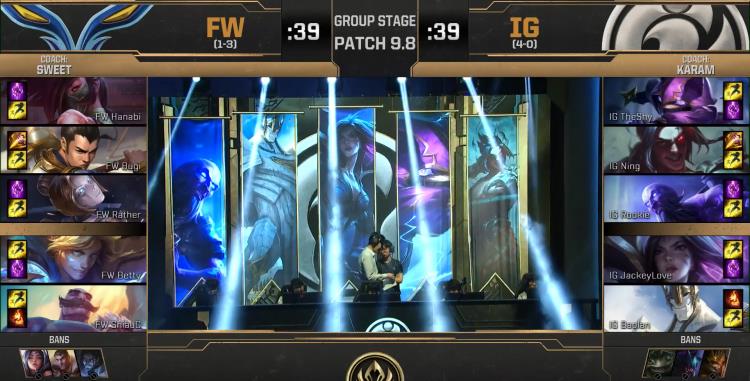 IG极限翻盘FW，Theshy超鬼却露出诡异笑容，Rookie灵性开车救主！_比赛