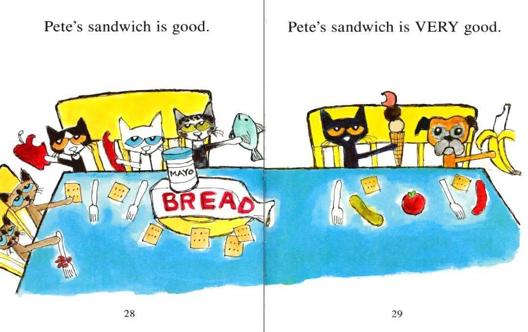 【绘本分享】《Pete The Cat Pete's Big Lunch》皮特的丰盛午餐_is