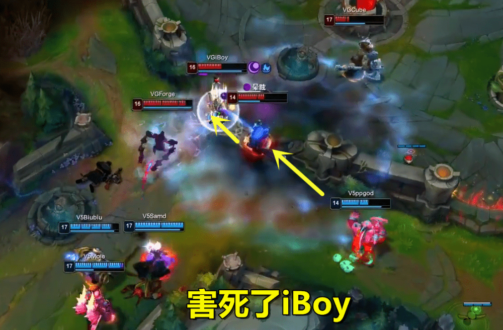 VG为什么被V5掀翻？乐言走位失误太大，iBoy天秀都无力回天_巴德