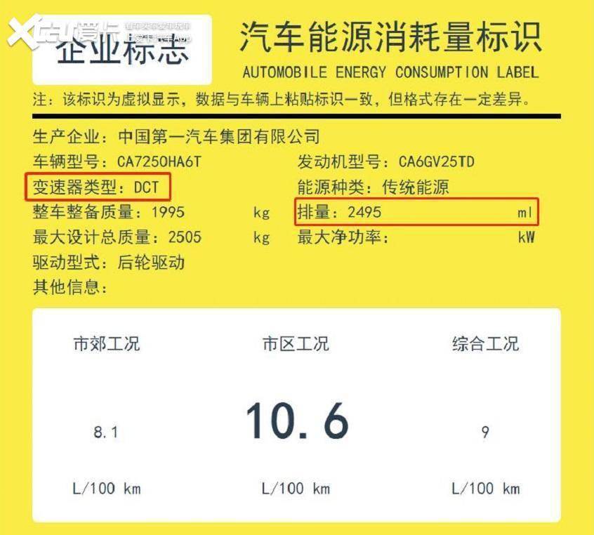 红旗H9将搭2.5T发动机 配DCT/AT变速箱_搜狐汽车_搜狐网