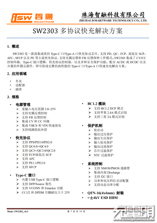 智融65W单口氮化镓快充方案曝光，首发SW2303_搜狐汽车_搜狐网