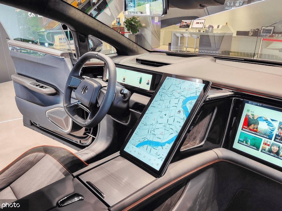 实拍高合汽车 HiPhi X电动车造型炫酷价格不菲-搜狐大视野-搜狐新闻