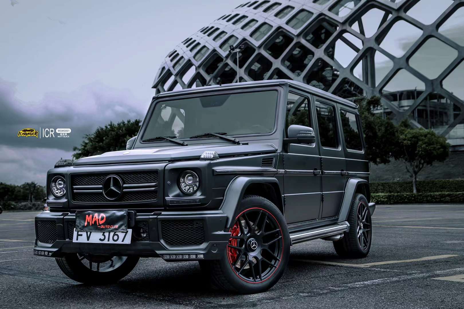 奔驰 G63汽车贴膜Ichanger（ICR）改变者改色膜亚黑_搜狐汽车_搜狐网