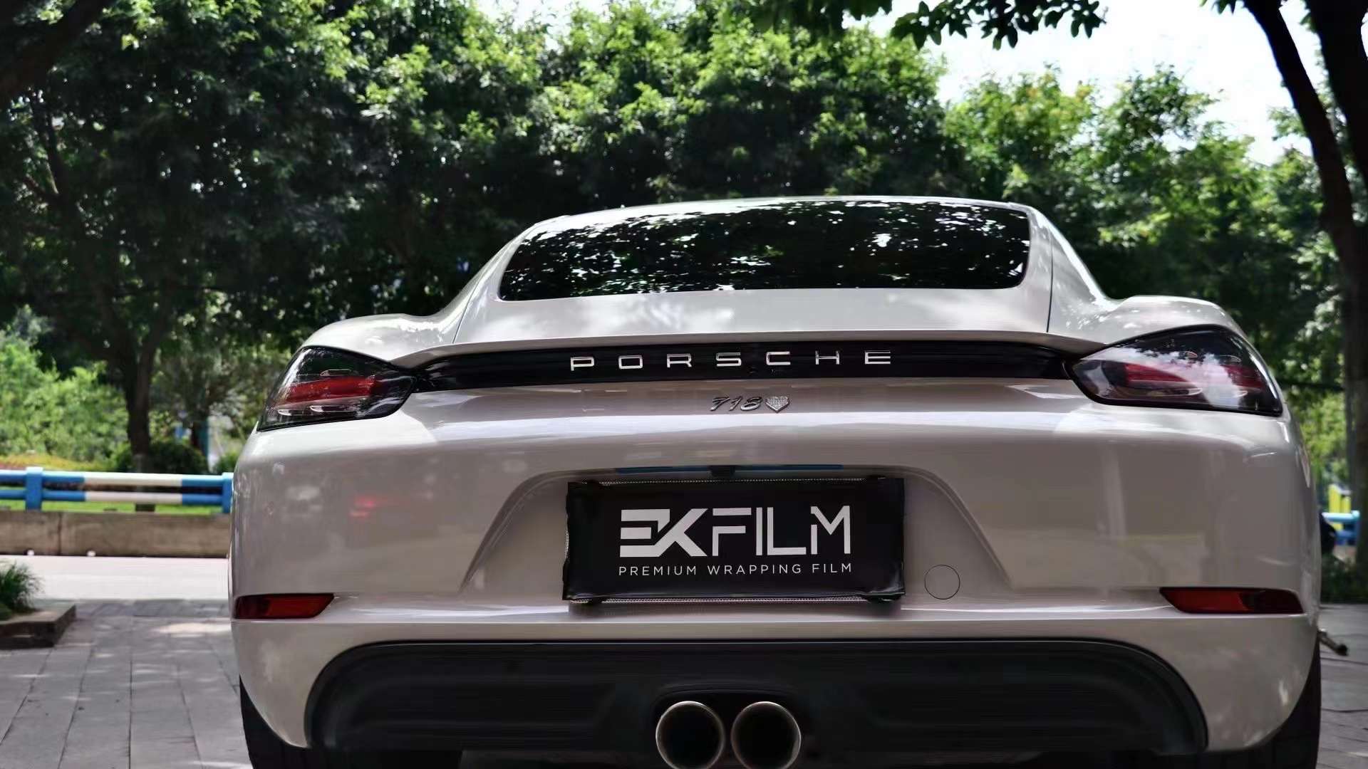 保时捷718全车贴膜EKFILM-EK改色膜保时捷亚灰_搜狐汽车_搜狐网