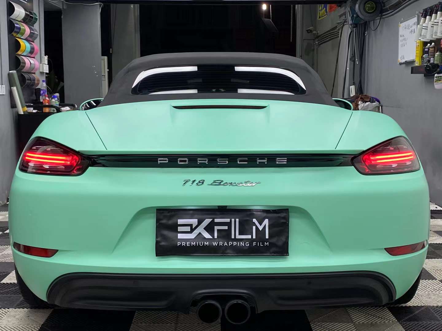 保时捷 718 全车EKFILM-EK改色膜消光蒂芙尼_搜狐汽车_搜狐网