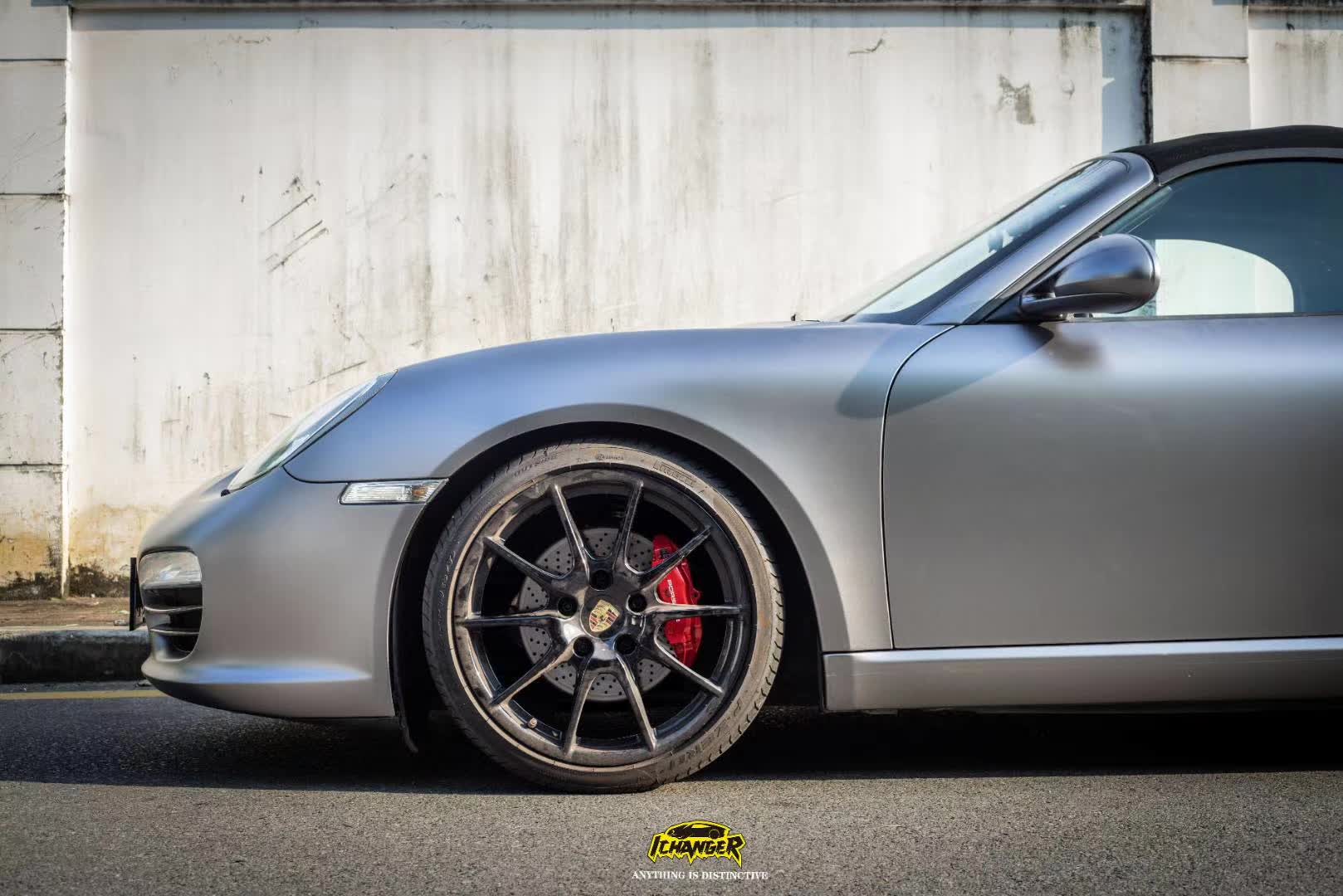 保时捷 718 贴膜Ichanger（ICR）改变者改色膜超亚电镀灰_搜狐汽车_搜狐网