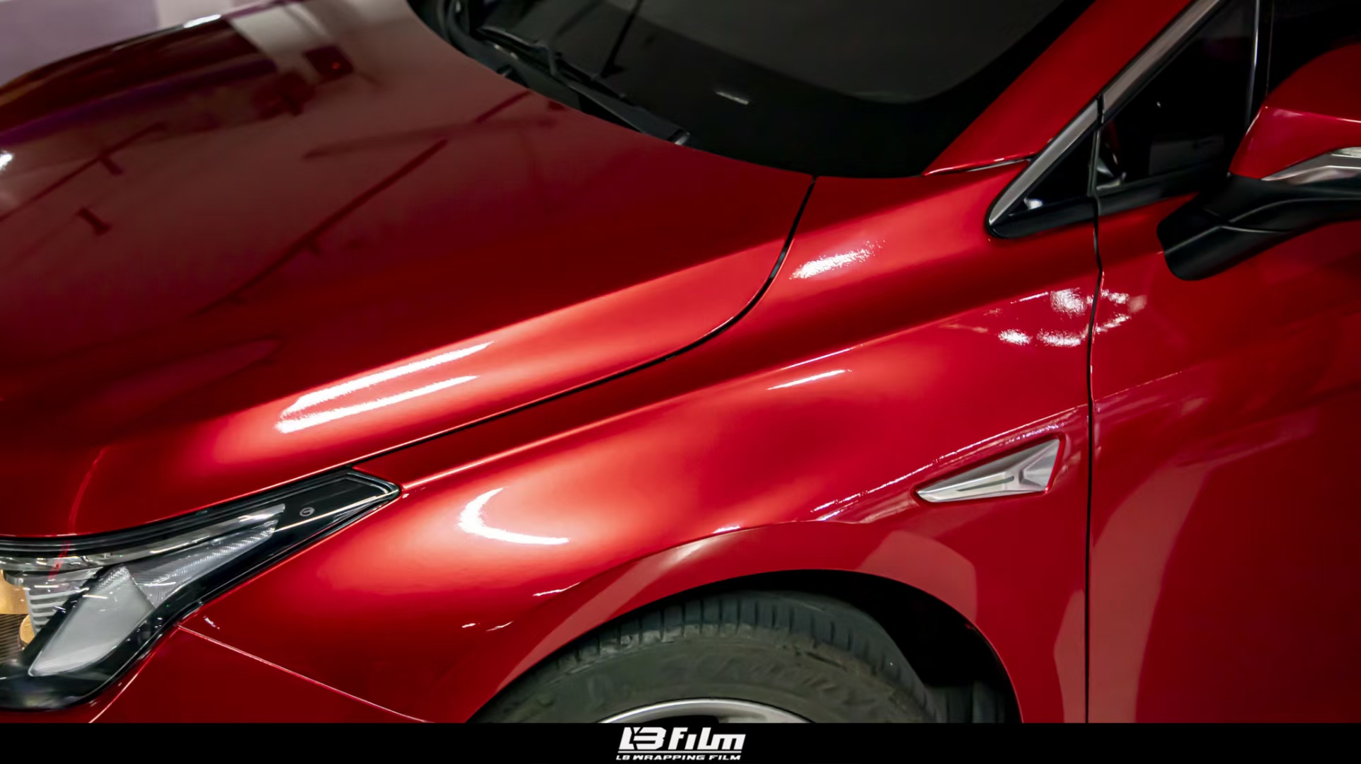 广汽传祺-Aion s全车LB FILM改色膜超亮金属玫瑰红_搜狐汽车_搜狐网