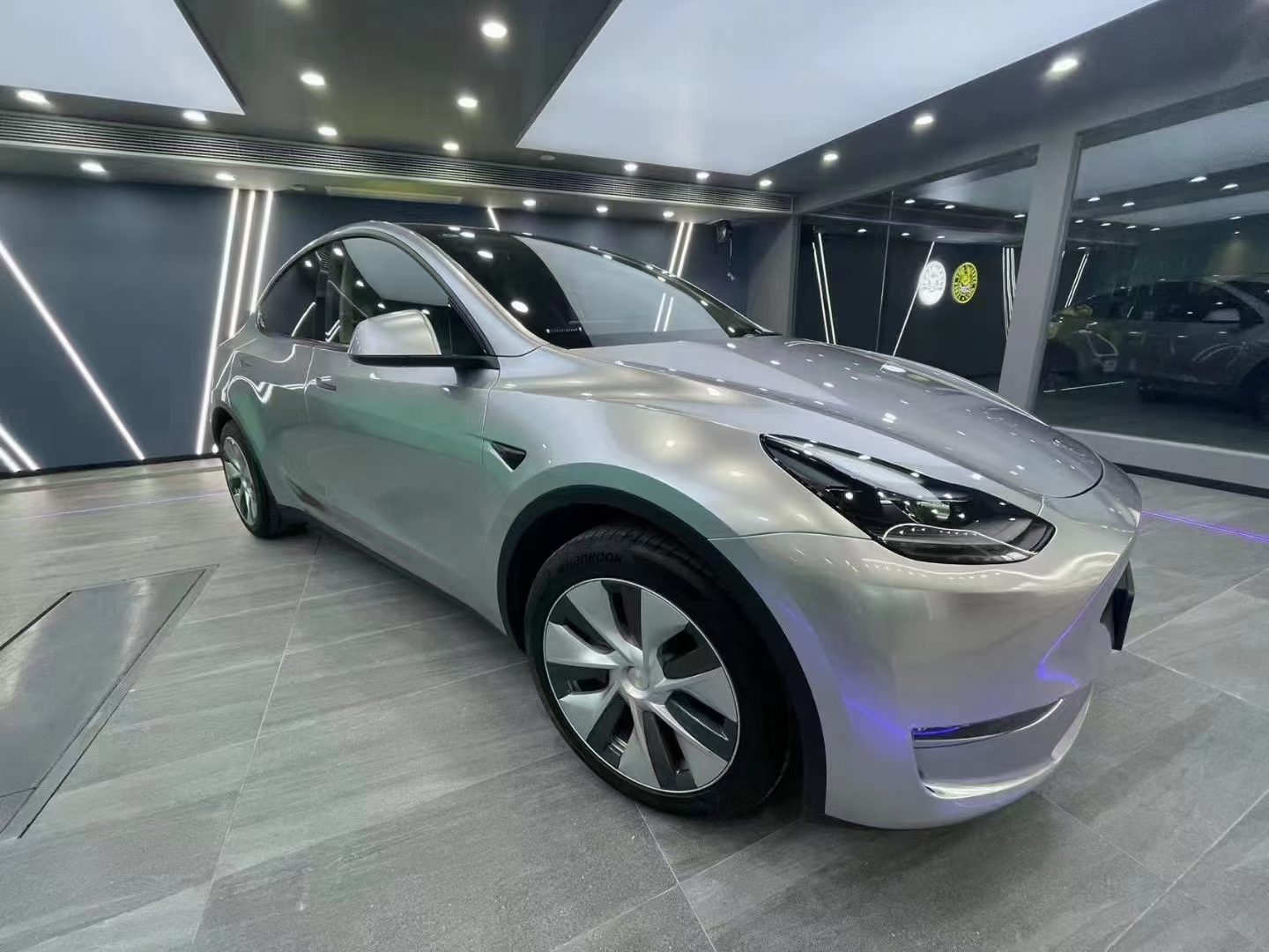 SKTO改色膜案例：特斯拉model Y GT银_搜狐汽车_搜狐网