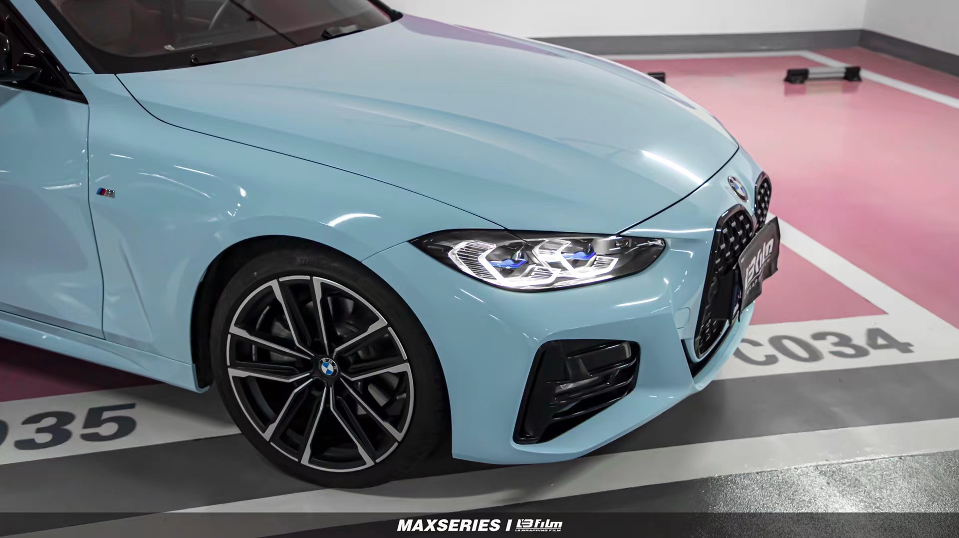 宝马430i-LBFILM改色膜原厂漆冰川蓝, 最纯净的颜色_搜狐汽车_搜狐网