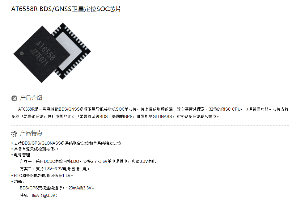 AT6558R 中科微北斗导航芯片（亿胜盈科） CMOS图像传感器芯片_搜狐汽车_搜狐网