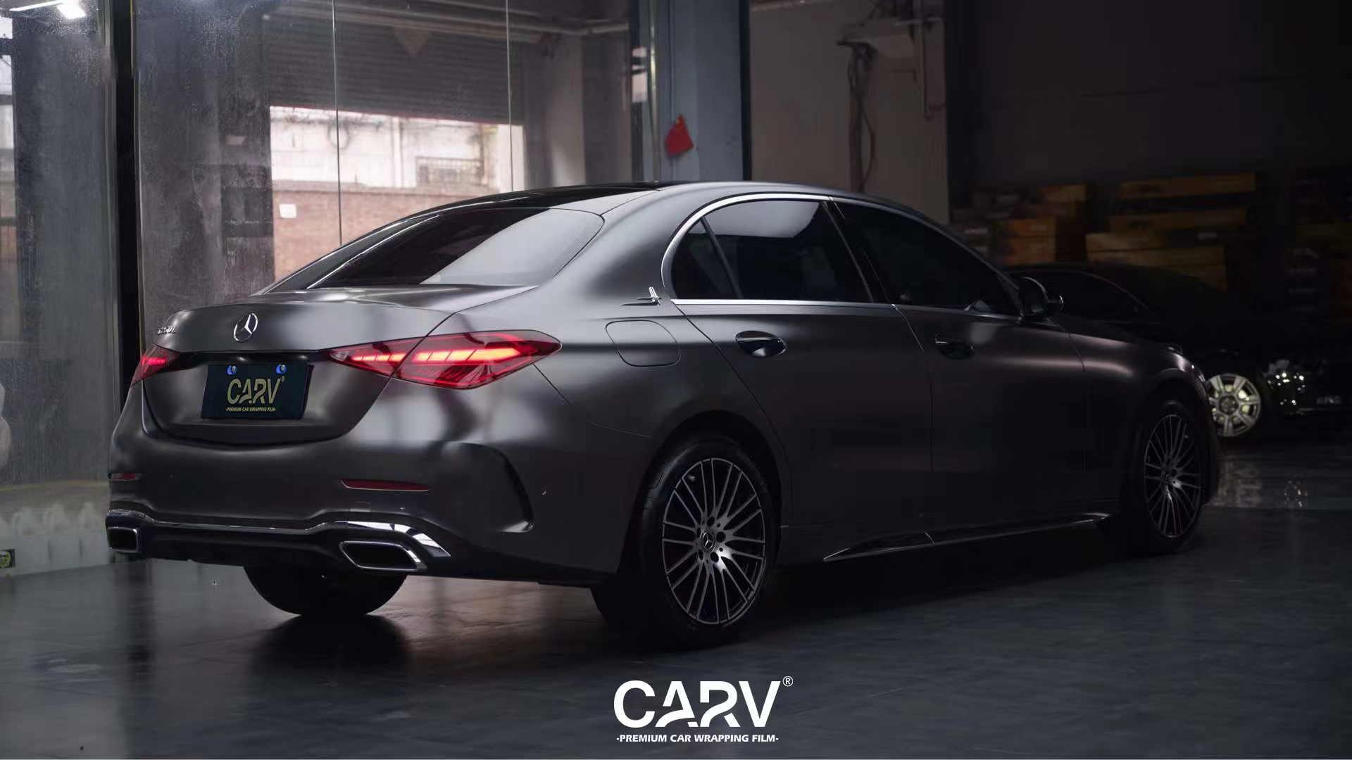 奔驰C260L卡孚改色膜AMG山灰,清新脱俗很耐看_搜狐汽车_搜狐网