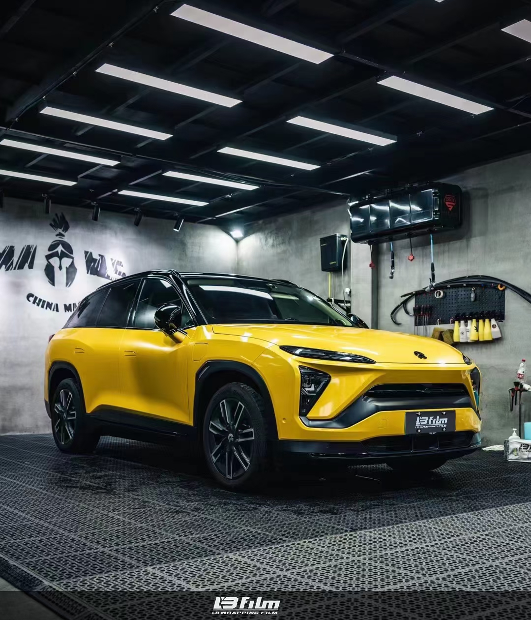 蔚来ES6-LB改色膜超亮金属枫叶黄，活力一夏！巨好看_搜狐汽车_搜狐网