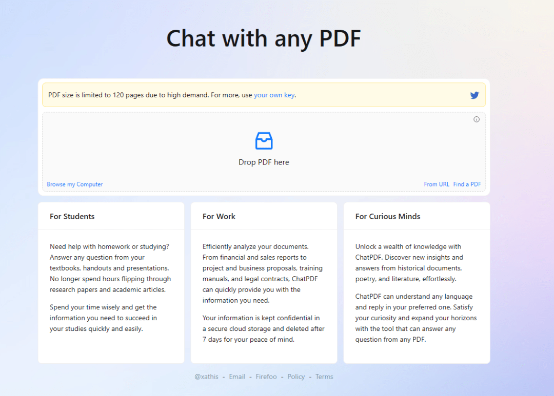 ChatPDF来了，你还在为读不懂论文发愁么？_问题_提问_内容