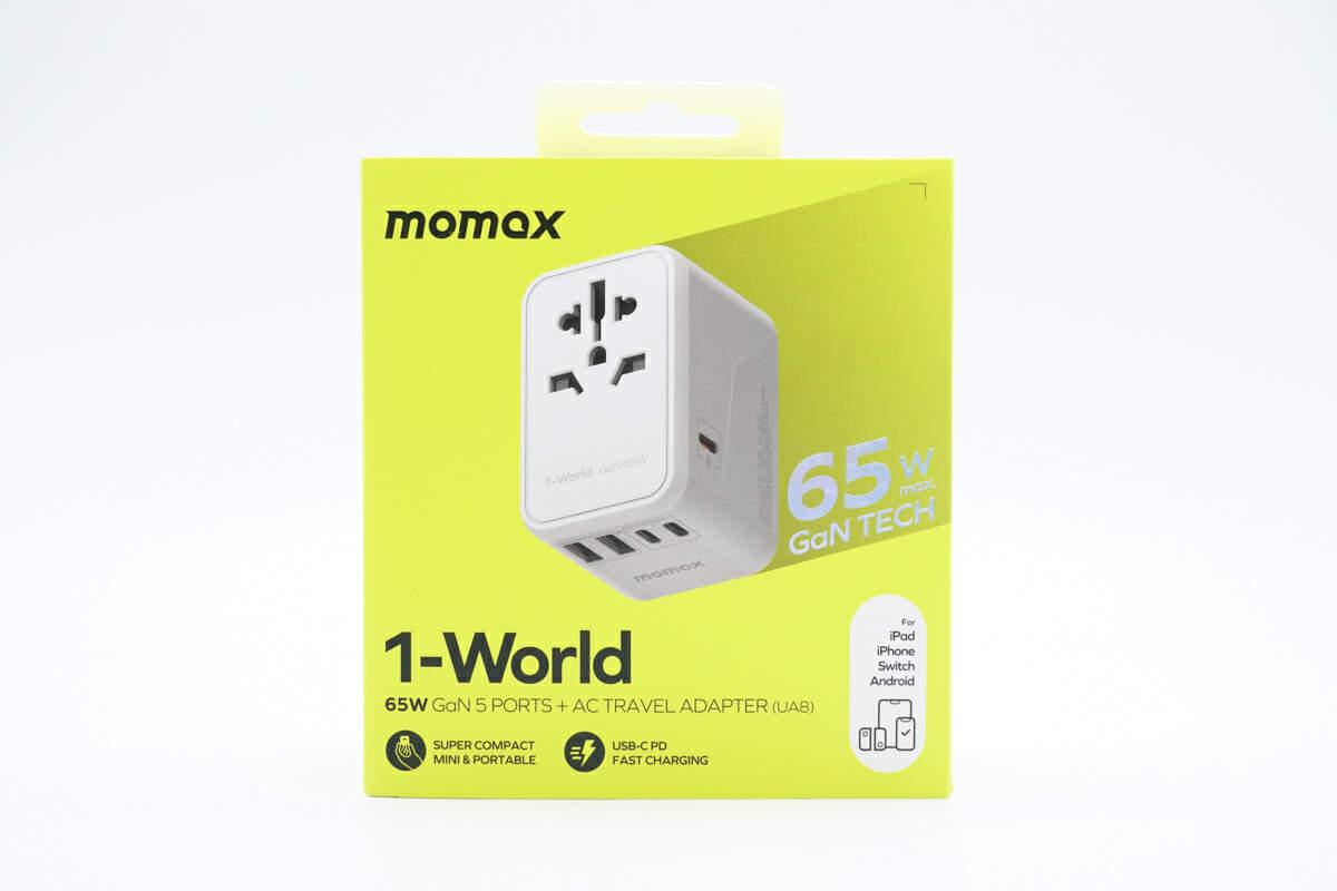 3C2A多口设计，同充无需等待，MOMAX 氮化镓65W全球旅行快充充电插座评测_测试_转换器_端口