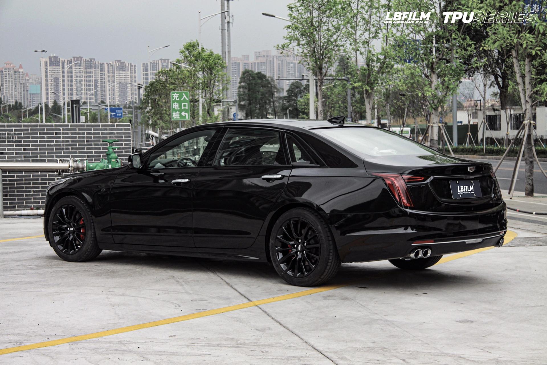 凯迪拉克CT6-LB改色膜车衣TPU亮黑，超亮，超黑，超有高级感_搜狐汽车_搜狐网