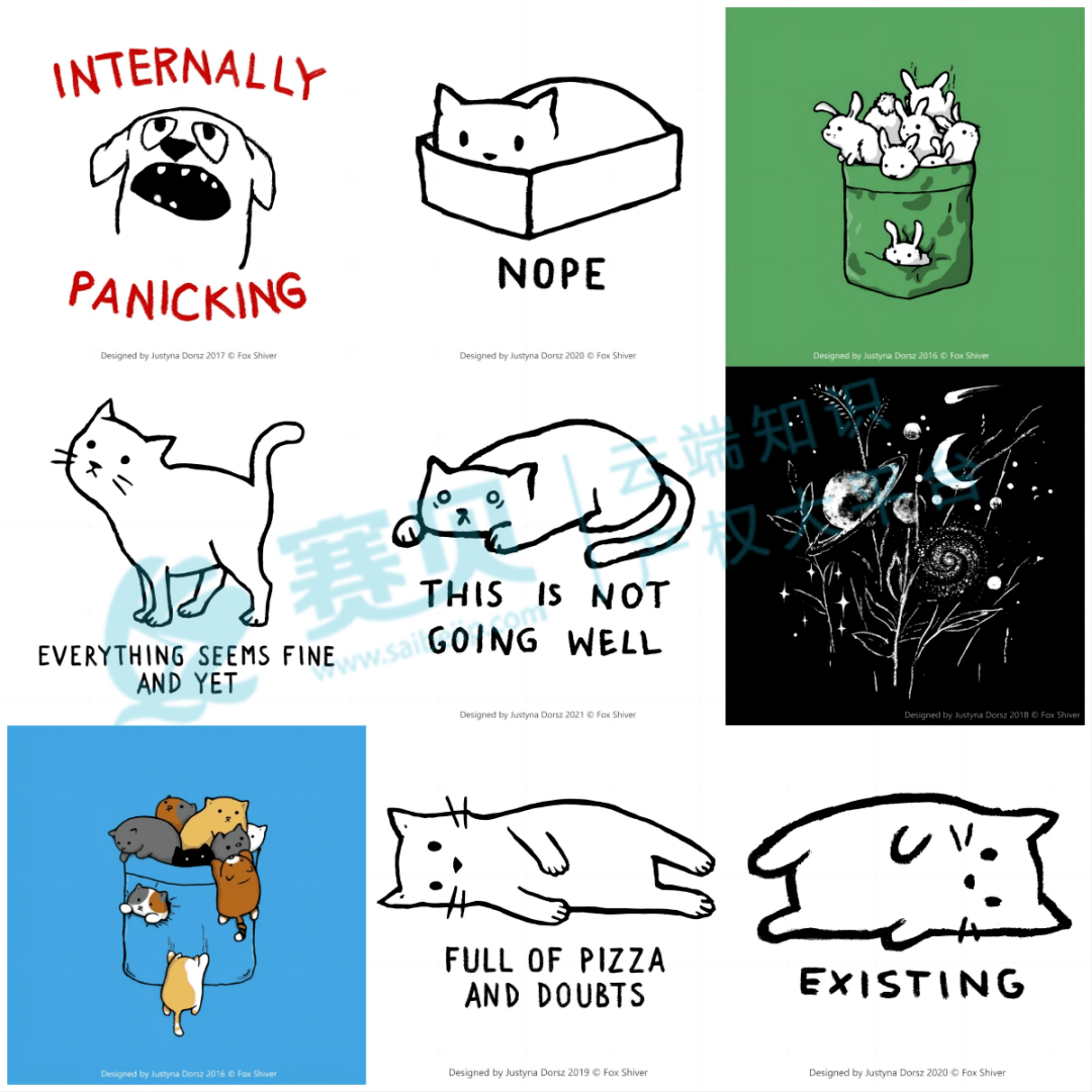 [23-1898] Axenfeld律所代理Fox Shiver 简笔猫起诉！[23-cv-1898]_Dorsz_Justyna_版权