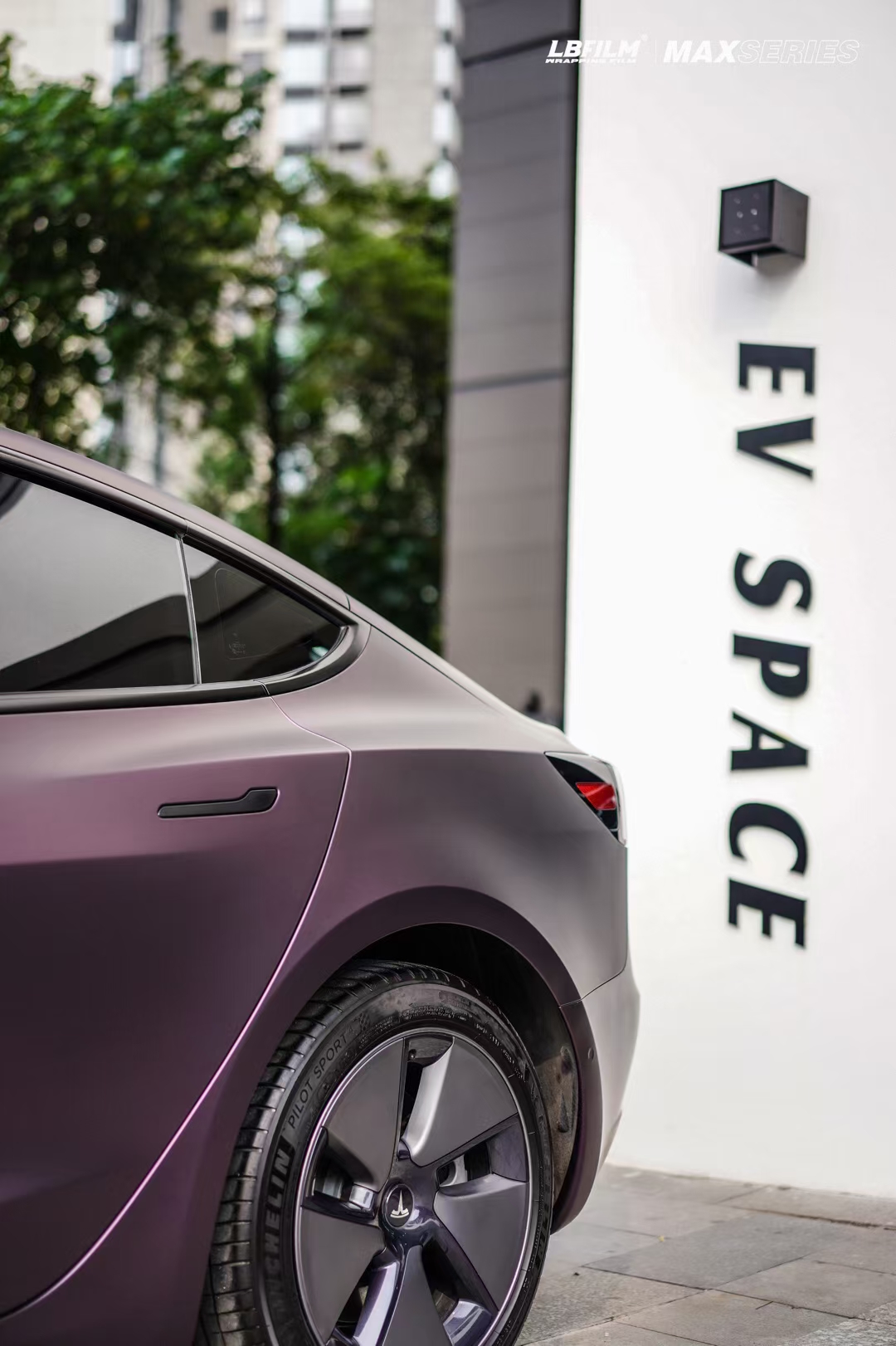 特斯拉model3-LBFILM改色膜消光黑幻紫，充满神秘色彩的暗紫色_搜狐汽车_搜狐网