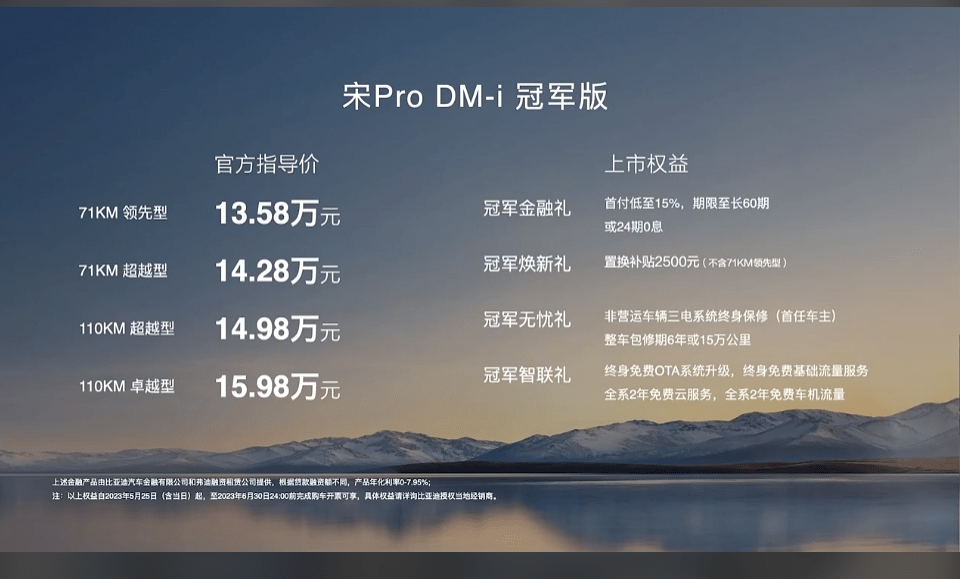 宋Pro DM-i冠军版购车手册：13.58万起的王炸插混SUV 买哪款合适？_搜狐汽车_搜狐网