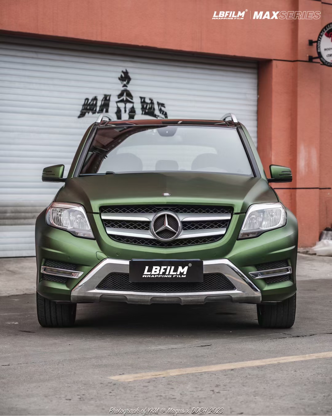 奔驰GLK-LBFILM超亚赛博绿改色膜,充满战斗色彩的一款颜色_搜狐汽车_搜狐网