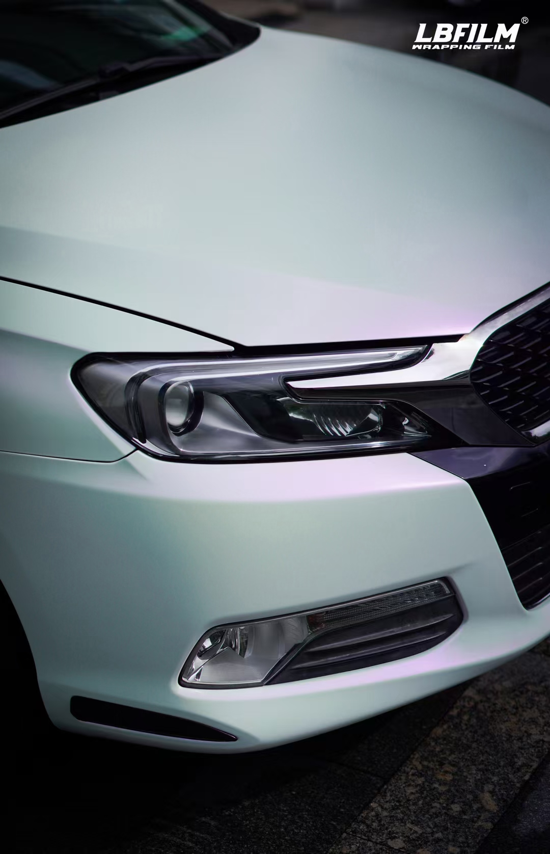 DS SL5-LB改色膜电光白变紫，纯洁素雅_搜狐汽车_搜狐网