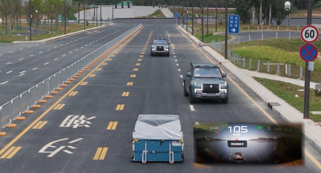 比亚迪AEB惊艳突围，仰望U8测试车可实现时速130km/h刹停_搜狐汽车_搜狐网