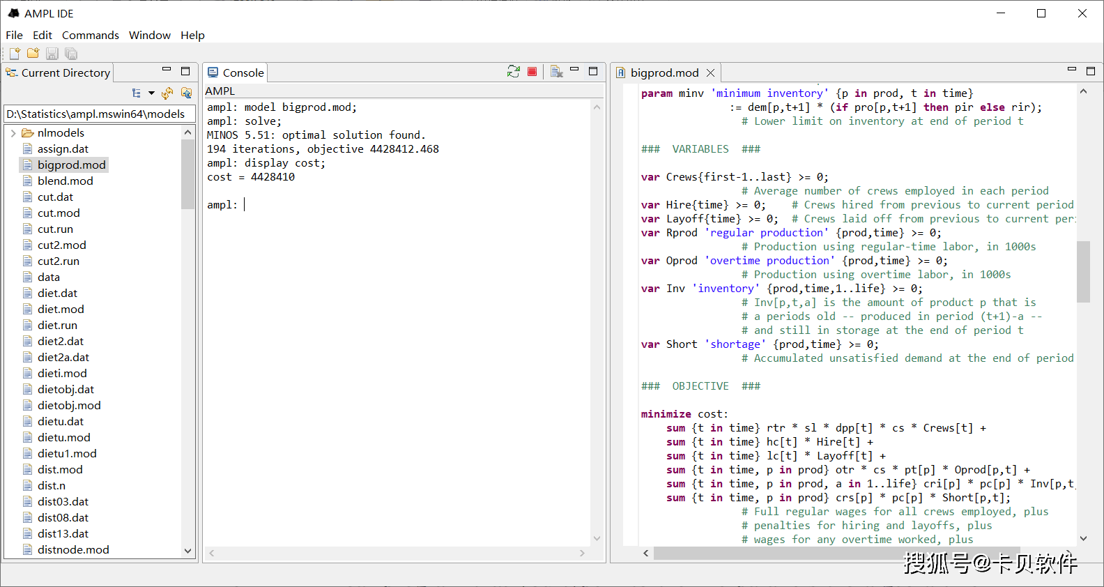 AMPL 用于优化建模的高级建模工具_模型_问题_Gurobi