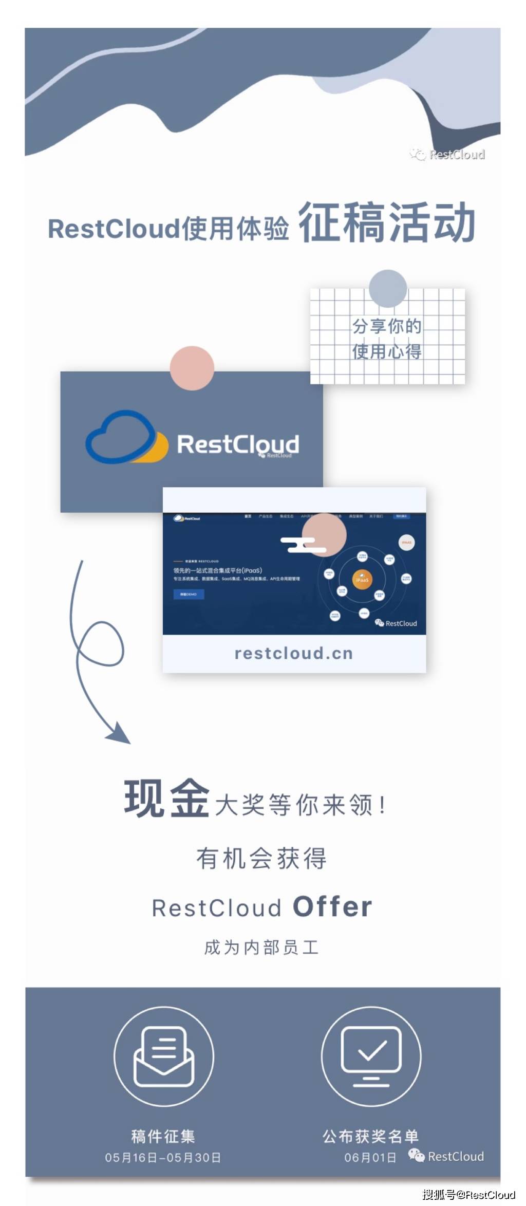 RestCloud十万现金大奖_稿件_要求_主题