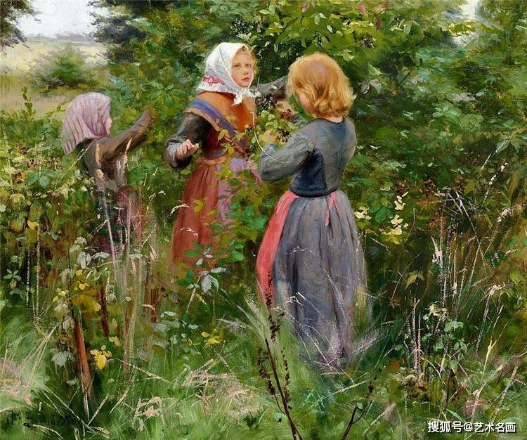 丹麦画家Hans Anderson Brendekilde田园绘画作品-搜狐大视野-搜狐新闻