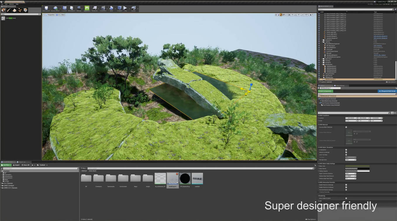 ue5和ue4互动水插件下载 - CG港-官网入口