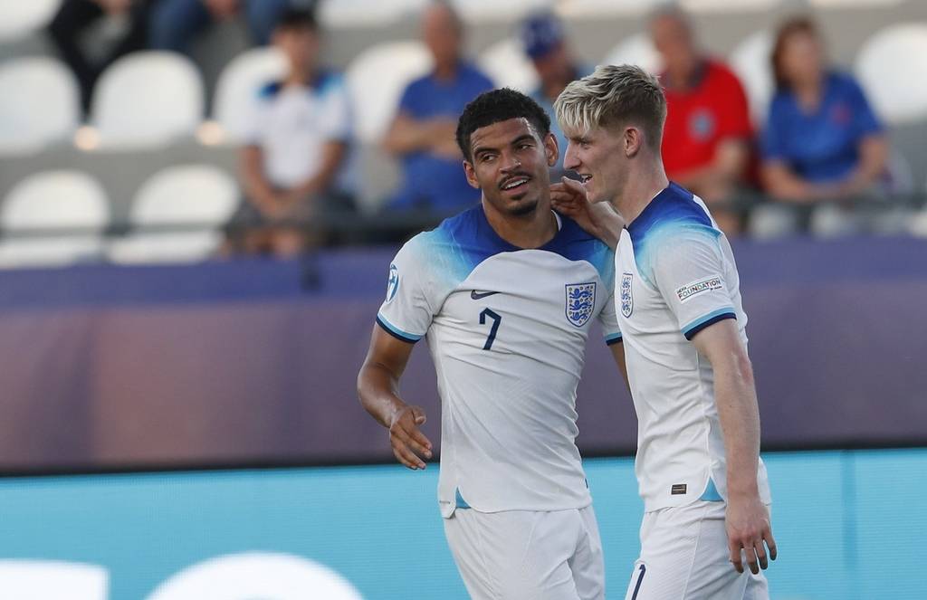 2023年U21欧青赛小组赛：英格兰U21 2-0 以色列U21-搜狐大视野-搜狐新闻