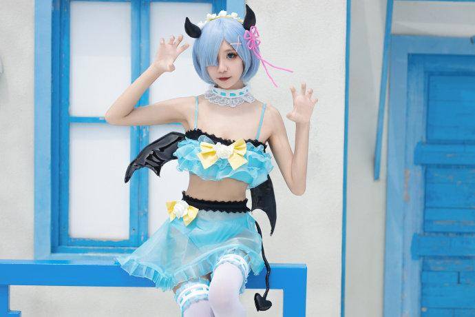 cos：从零开始蕾姆小恶魔水着Cosplay正片9P-搜狐大视野-搜狐新闻