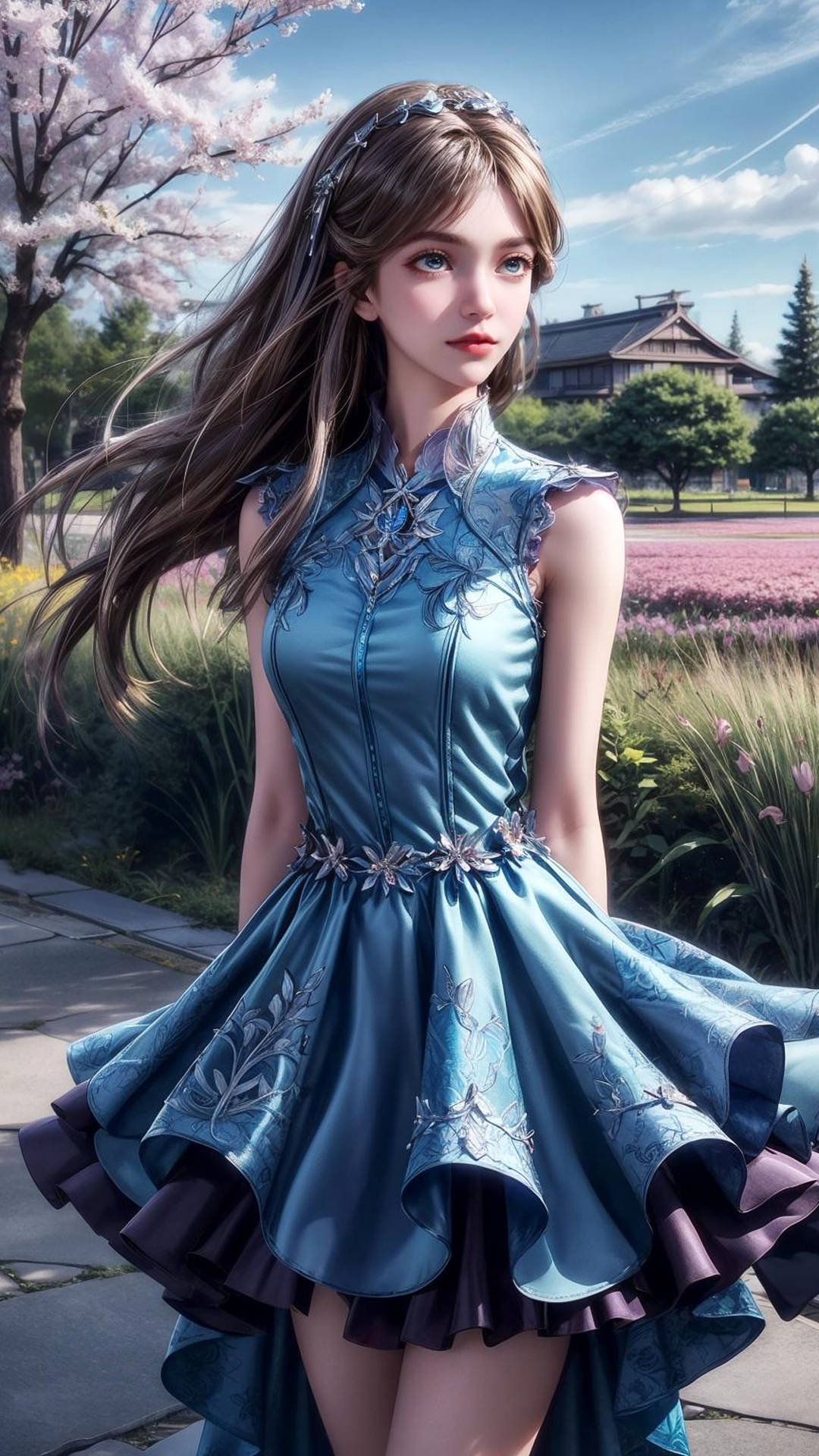 《斗罗大陆》宁荣荣AI精美手机壁纸：气质高贵出尘-搜狐大视野-搜狐新闻