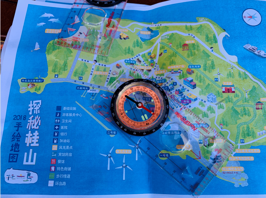 指北针和地图使用方法图解