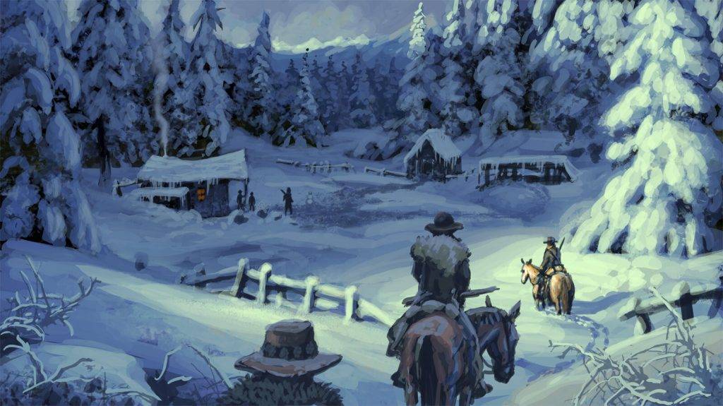 《荒野大镖客2》大量原画泄露 亚瑟摩根早期设计很不一样_概念