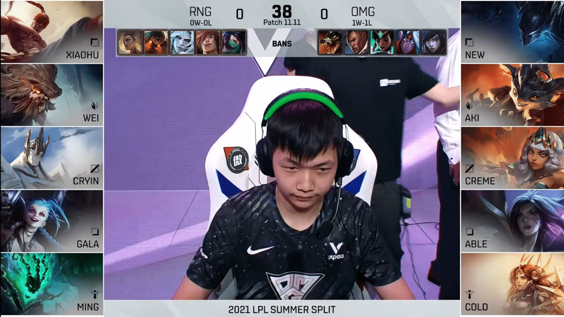 RNG首秀惨败！姿态：RNG不懂峡谷之巅的含金量_奇亚娜