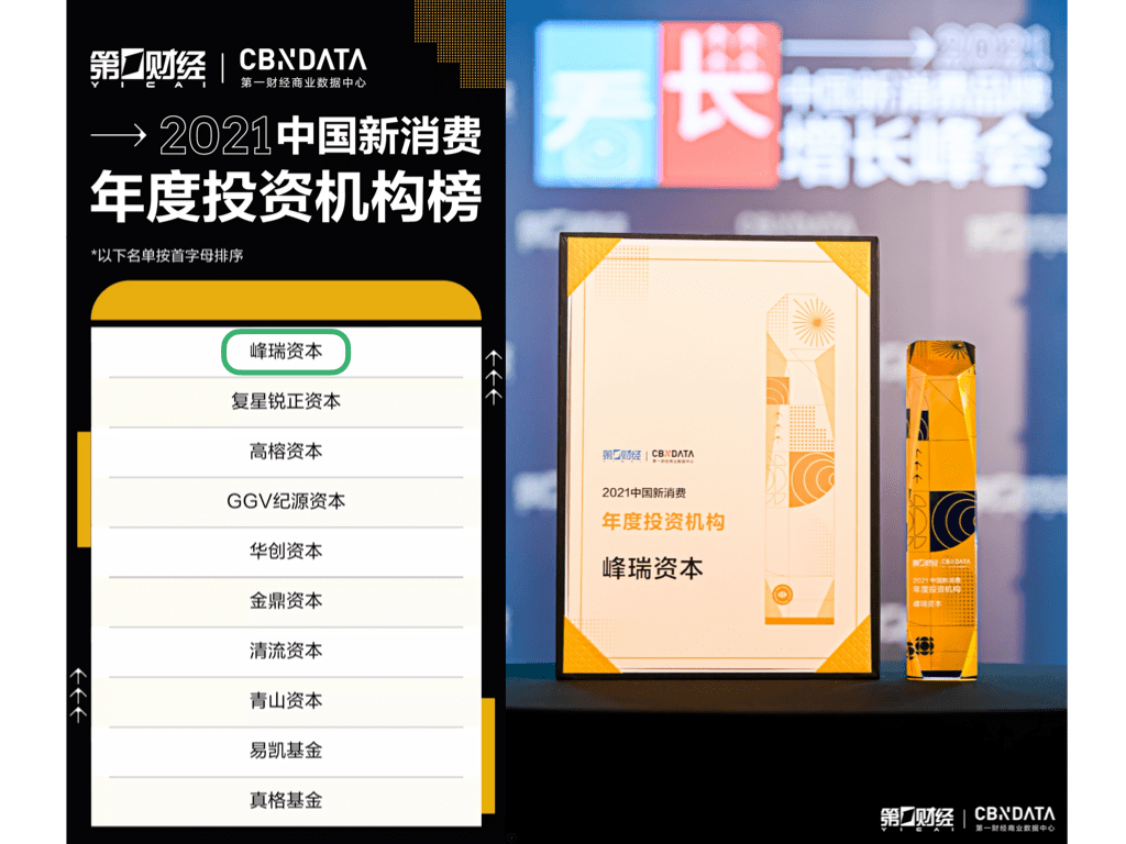 峰瑞斩获第一财经、CBNData、21世纪经济报道、消费界多个奖项，招聘投资人、实习生 | 峰瑞事务所Vol.8_股权投资