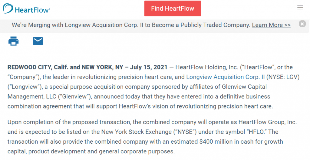 估值24亿美元！全球AI辅诊独角兽HeartFlow将通过S_技术