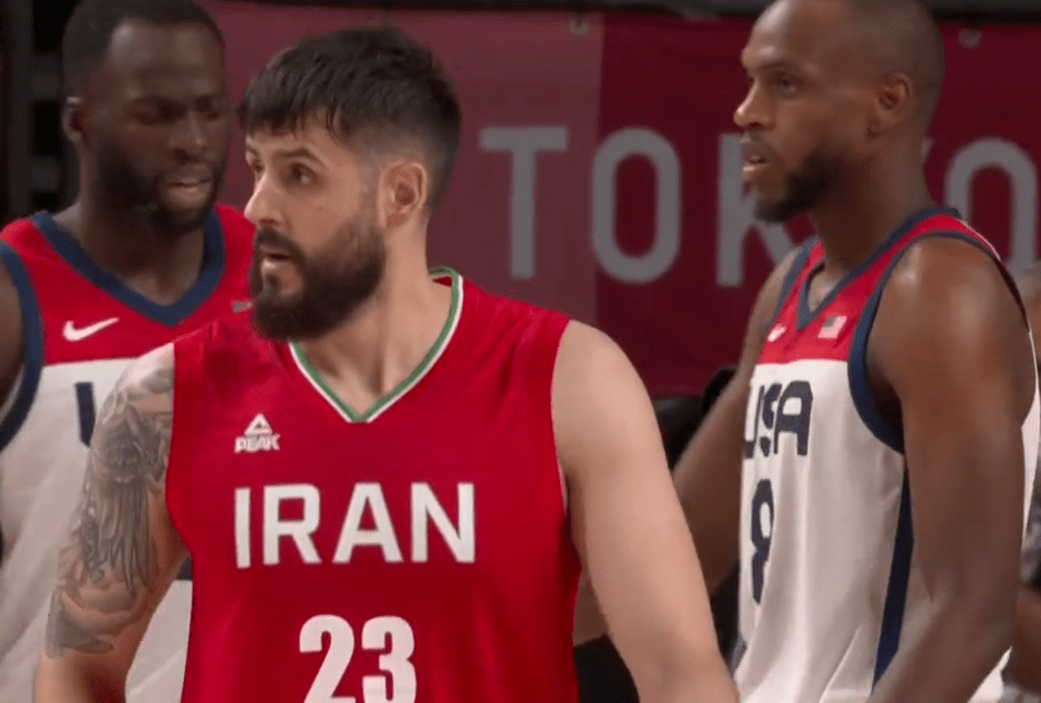 NBA:54分惨案！美国男篮6人上双+19个三分太残暴，杨毅：伊朗打得不错！_哈达迪