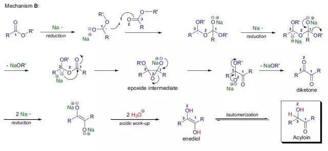 酮醇缩合反应（acyloin condensation）_羟基