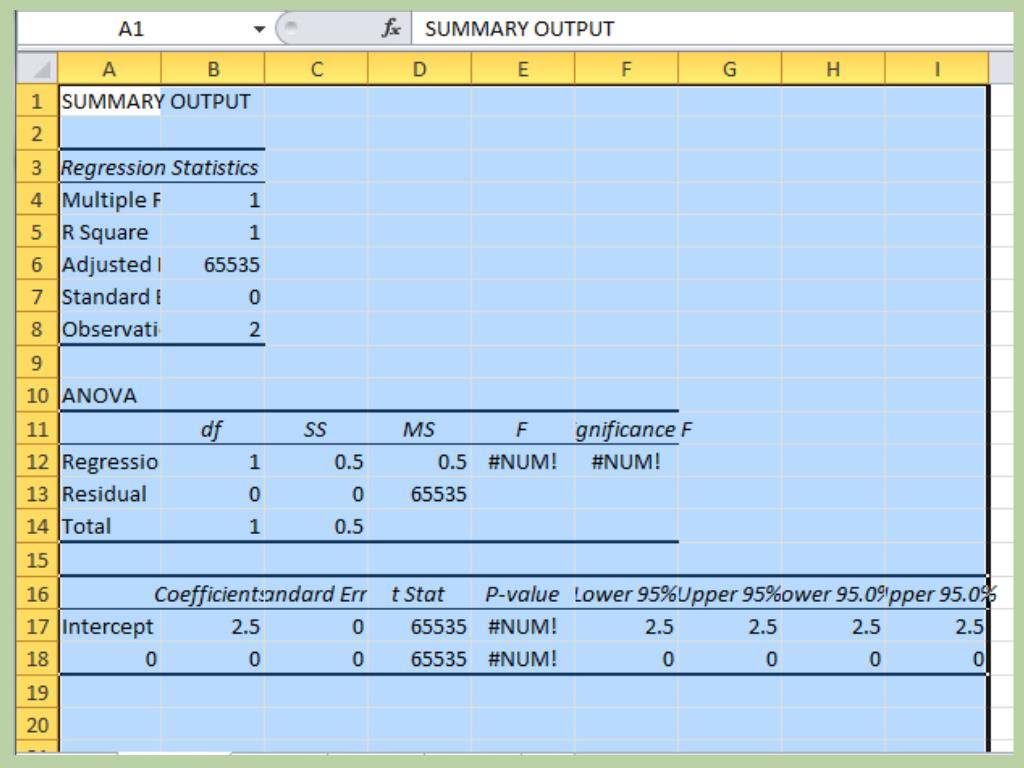 如何在 Microsoft Excel 中进行回归分析工具
