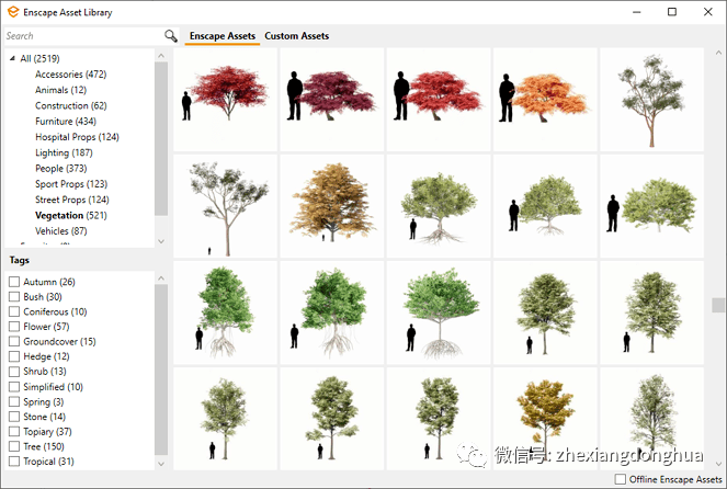 Enscape资产库:超过2,700种高质量且随时可用的资产可供使用_Revit_模型_的项目
