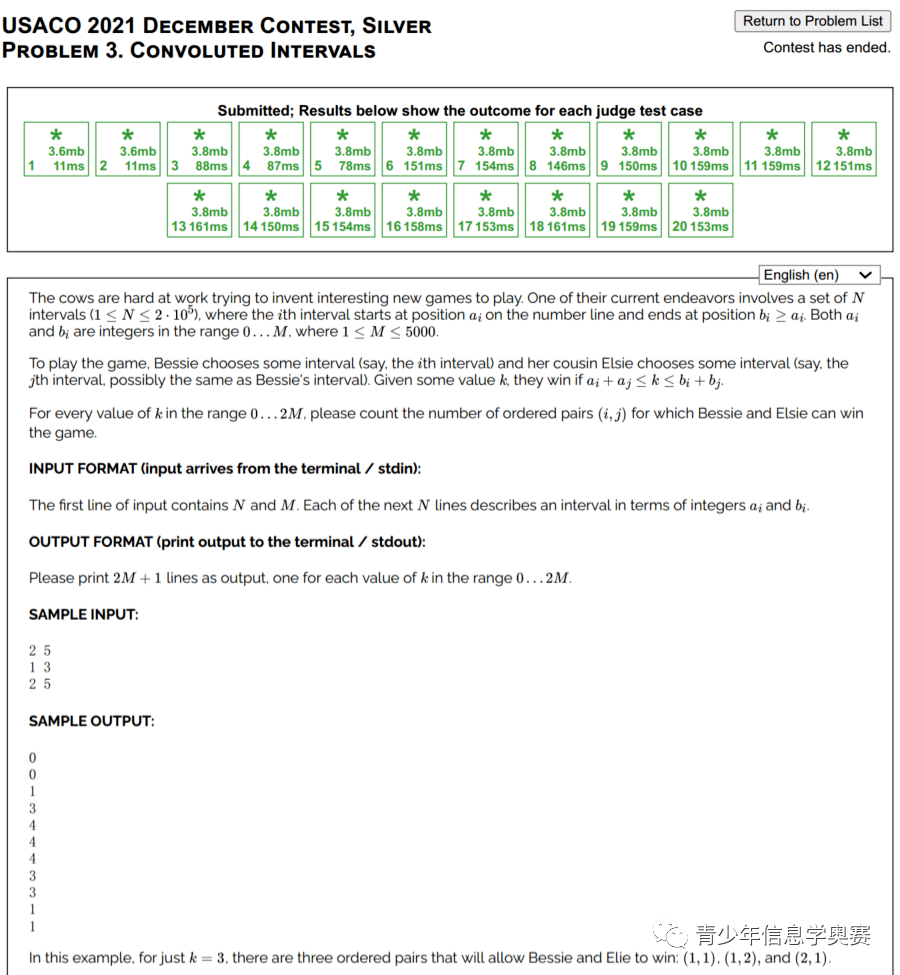 USACO 2021-2022赛季试题解析系列（12月晋级赛）_ans_num_同学