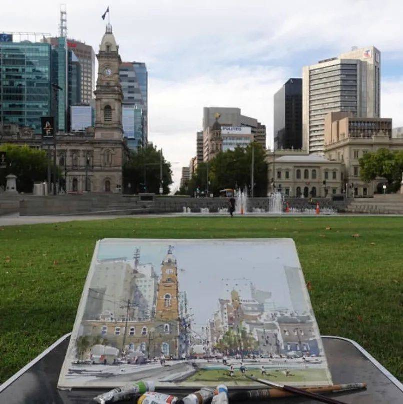 带你领略水彩城市建筑之美_Castor_在线_Jayson