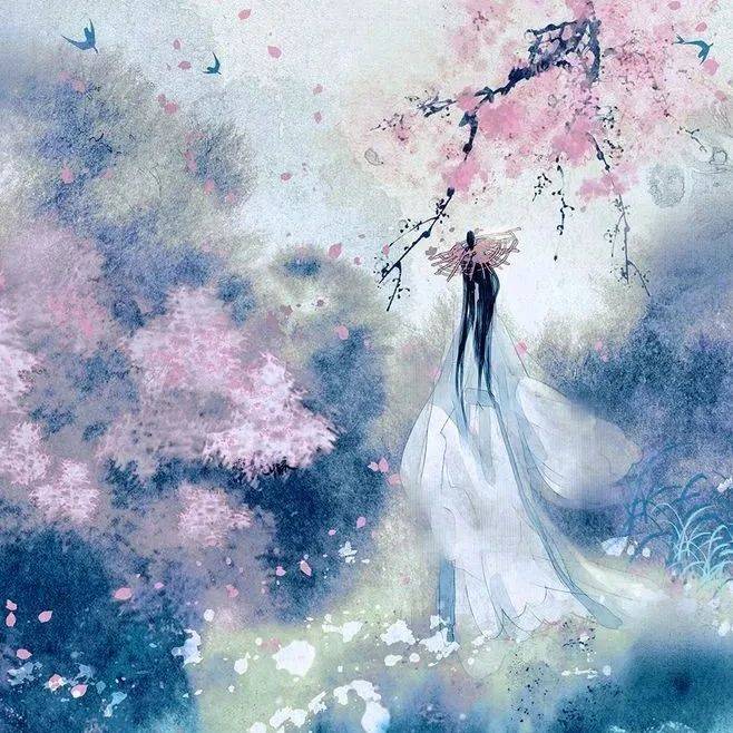 诗词 芳心向春尽，所得是沾衣李商隐落花主人