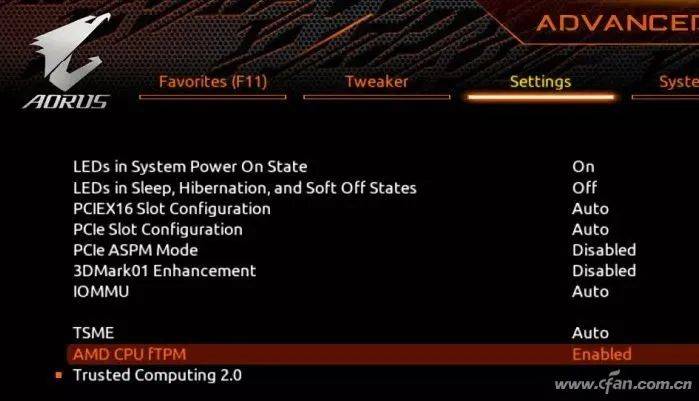 fTPM问题多 学会开关很重要_Intel_平台_Enable