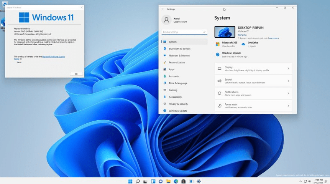 未达到系统要求，微软 Win11 Beta / Release 预览版也出现水印了_注册表_用户_Panel