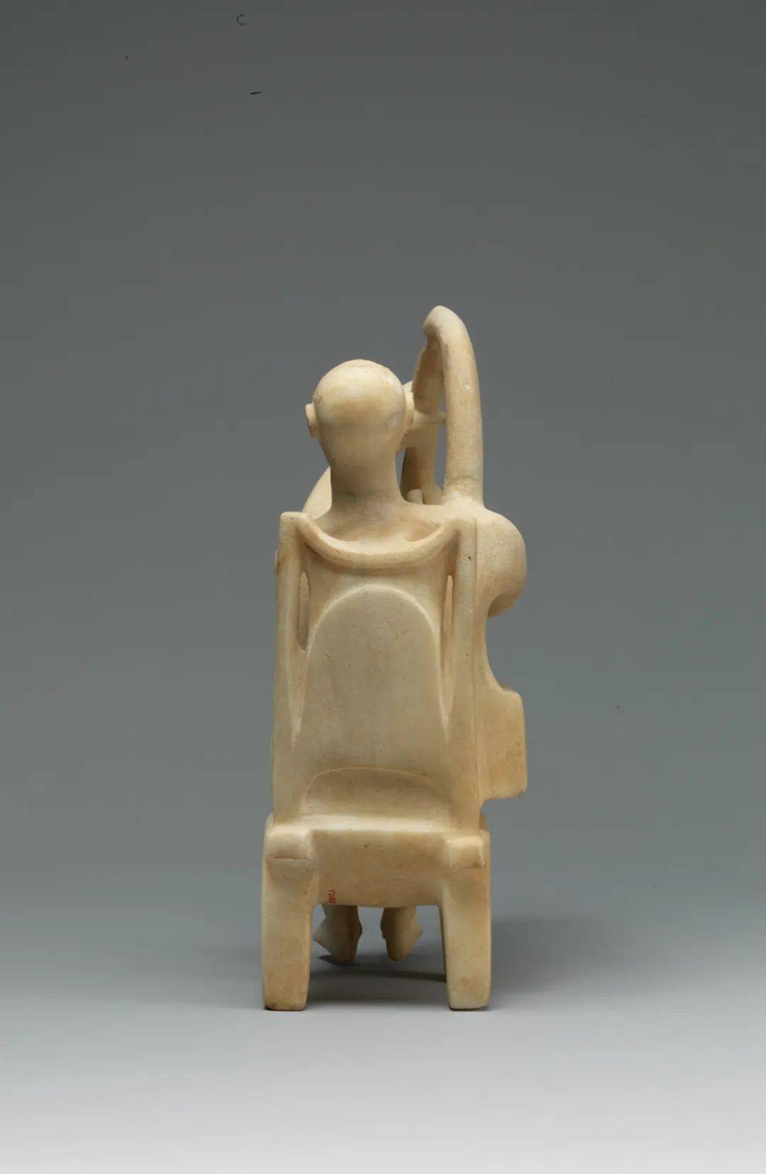 早期基克拉迪艺术：古希腊文明的源头，爱琴海的杰作_seated_Marble_in