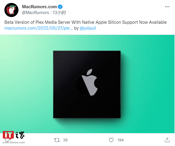 Plex 媒体服务器 Beta 版已适配苹果 M1 Mac_Apple_Silicon_版本