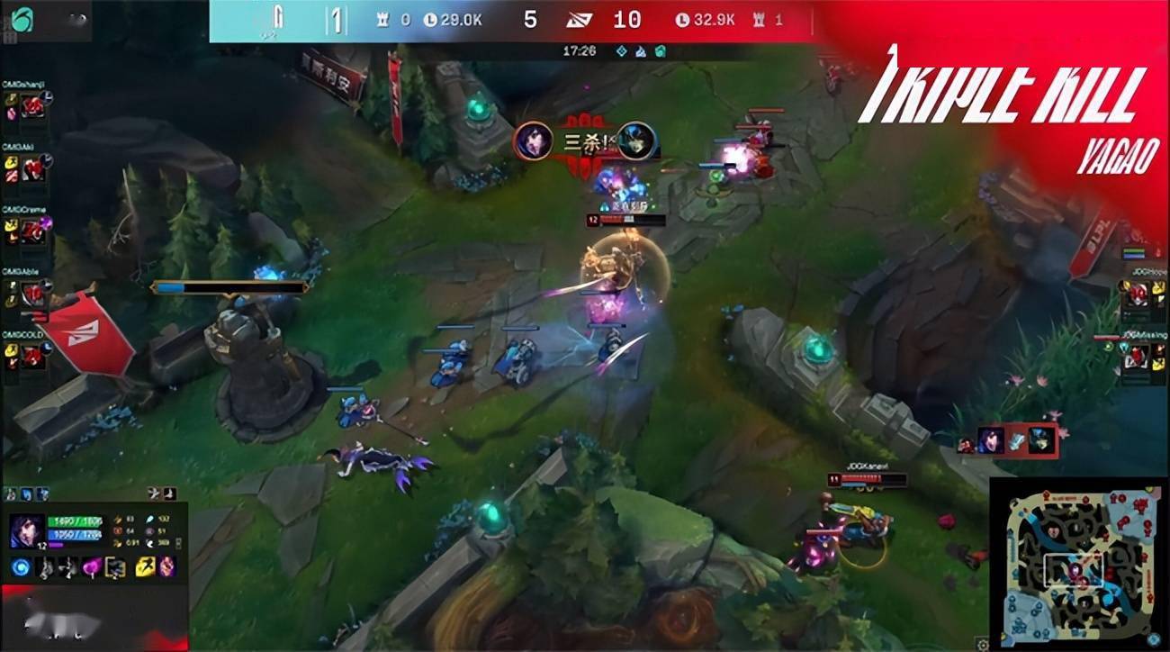 LOL-LPL：369赛恩预判闪Q单杀凯南，JDG 2-1击败OMG豪取四连胜_下路_格温_上路